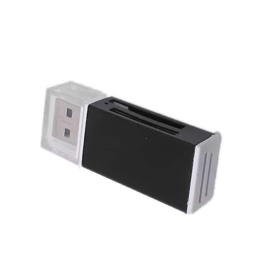 USB 2.0 кардридер для MS TF с несколькими слотами, Черный
