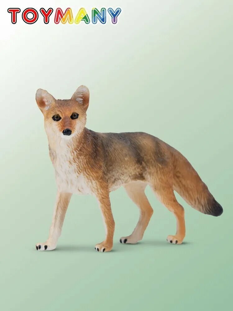 Toymany Мини-фигурка североамериканского животного, Койот, 66Х13Х41 мм, Подарок и коллекция