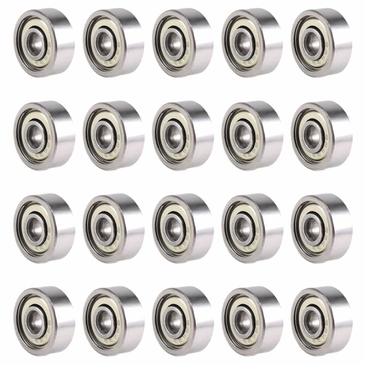 20 шт 624ZZ 4 мм X 13 мм X 5 мм углеродистая сталь экранированные радиальные шар