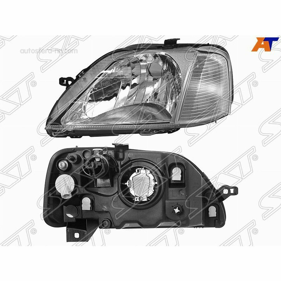 SAT ST5511153L Фара Renault Logan 04-09 (Слева/ Ручная регулировка)