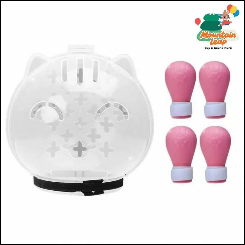 Инновационный прозрачный купол для кошки, обеспечивающий премиум защиту от укусов во время груминга, с круглой дышащей конструкцией