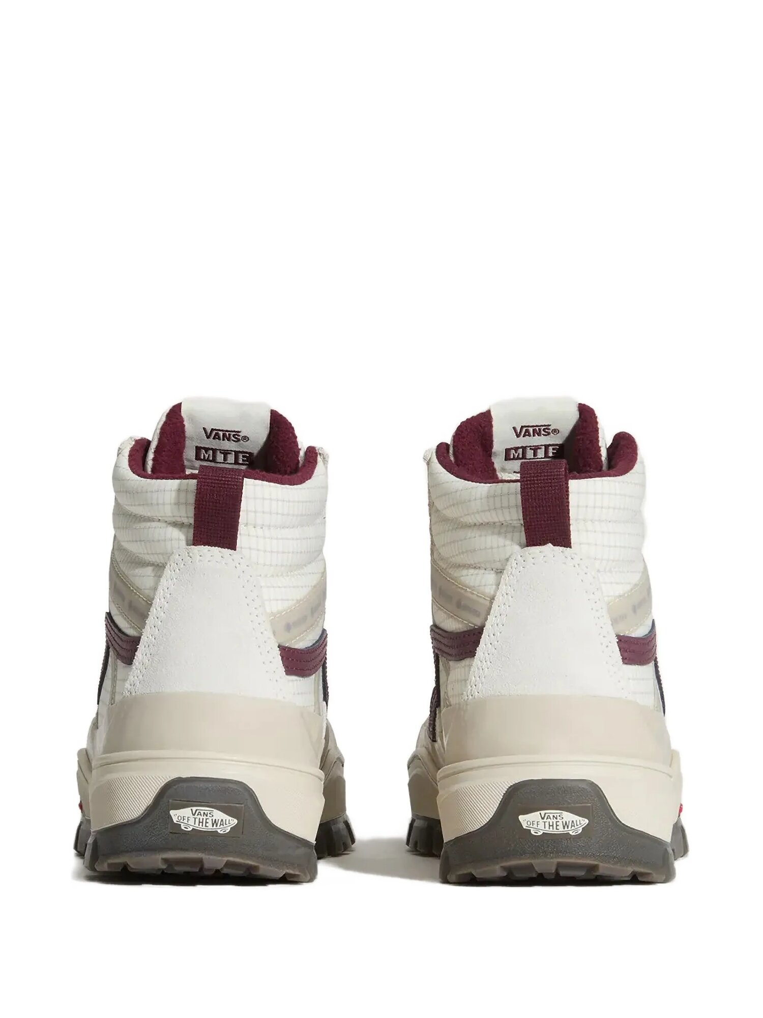 Кроссовки VANS SK8-Hi, размер 8,5 US, бежевый/белый — фото 1