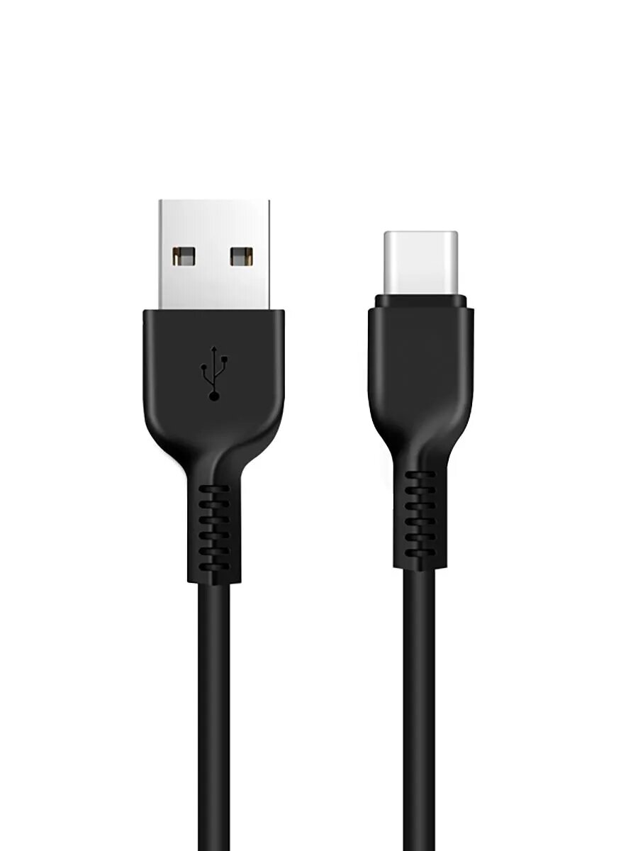 Кабель Hoco X20 USB to Type-C, 3А, 3 метра, черный / провод для зарядки Android