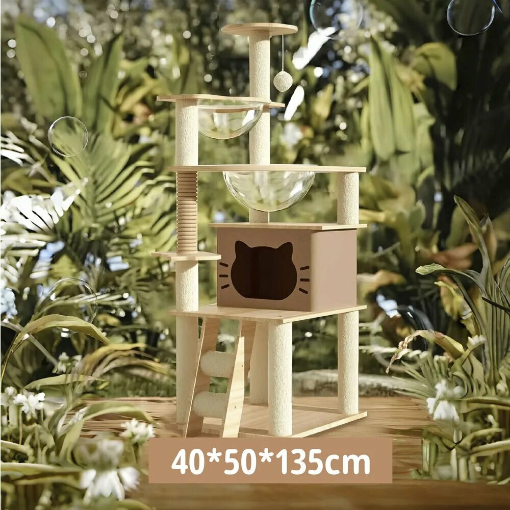 5-слойная башня для кошачьего дерева, UNIPAW, котенок, центр активности, Многоуровневая мебель, игрушка для кошек