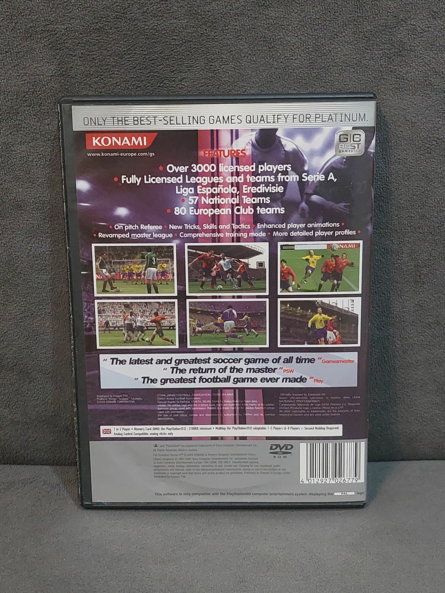 Видеоигра Pro Evolution Soccer 4 PS2 — фото 1