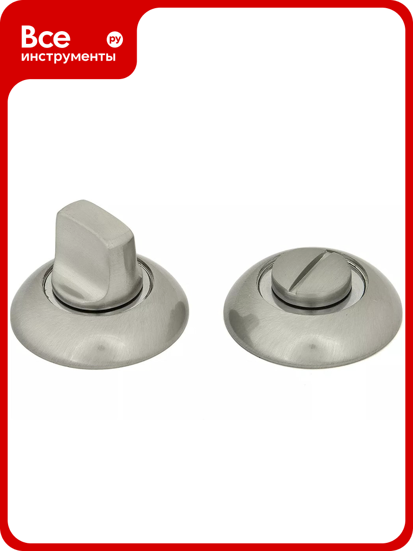 Накладка фиксатор Palladium R SN/CP BK 00009461 WC‑комплект с круглым основанием цинк‑алюминиевого сплава никель‑хром