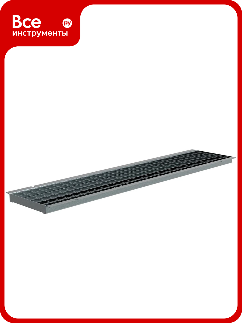 Стальная ячеистая решетка Стилот SteeStart DN200 P2022B, серый цвет, стойкая к коррозии, промышленное назначение