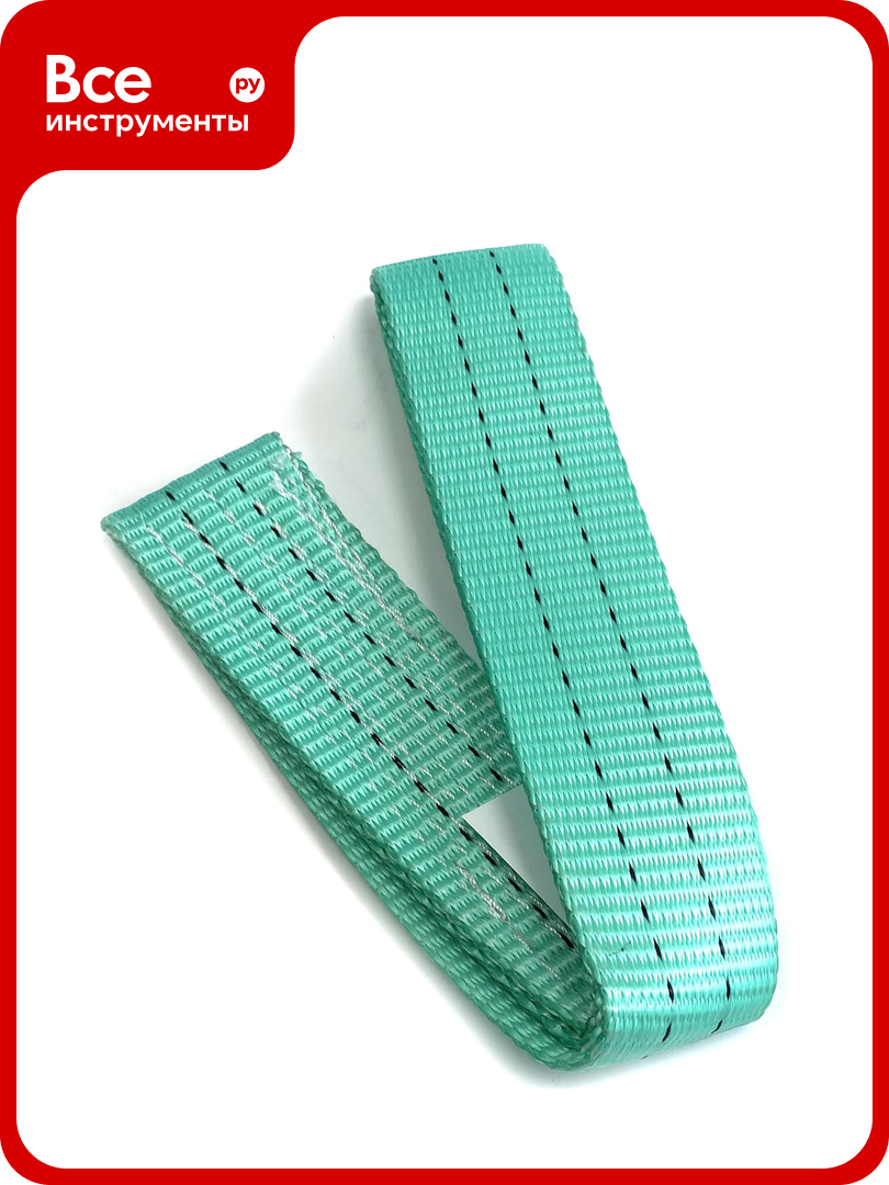 Буксировочная мягкая скоба ТамбовТехСнаб софт‑шакл СТК, полиэстер, зеленый, предназначена для безопасного буксирования