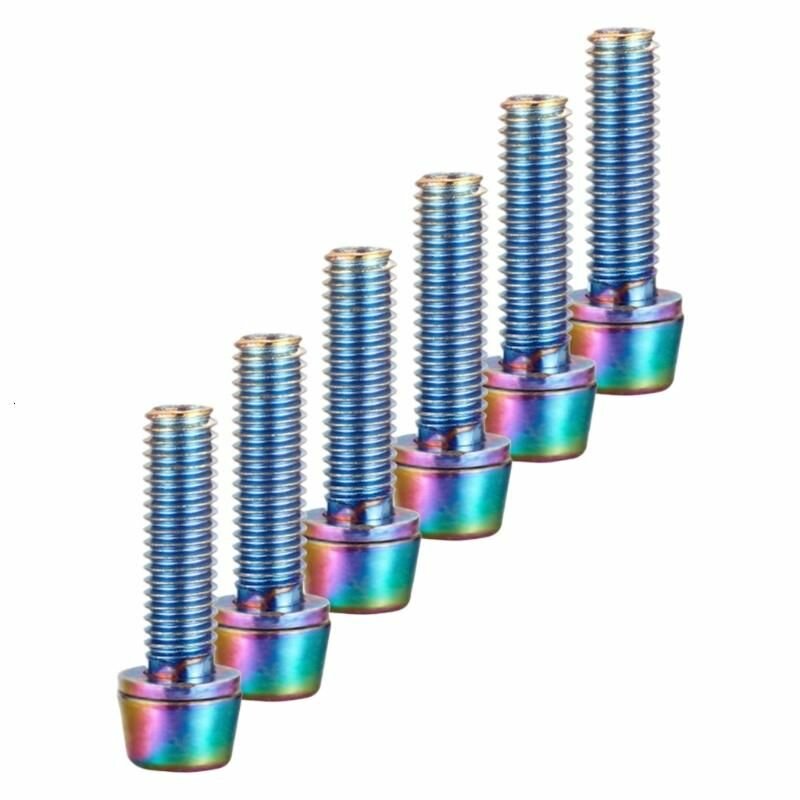 Болты суппорта велосипеда 6шт, Красочный
