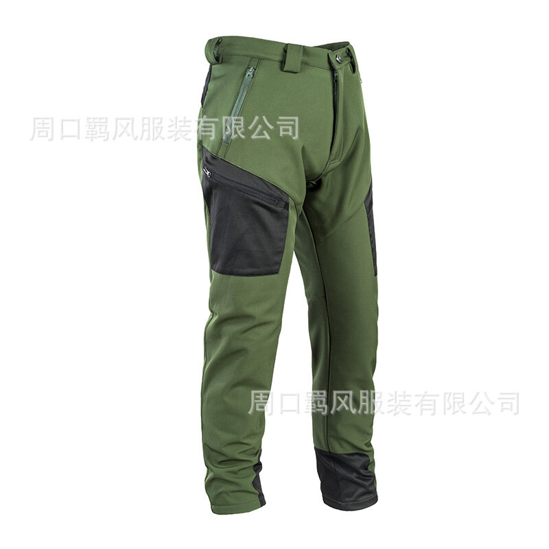 Горячая распродажаВетровка Тигр Кит Функциональные мягкие брюки с флисовой подкладкой Утолщенные зимние тактические брюки для мужчин Теплые высокоэластичные облегающие водонепроницаемые Новинка