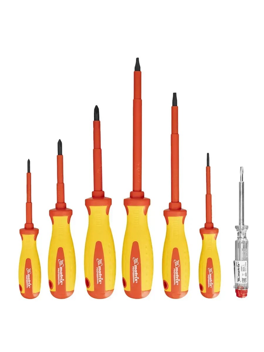 Набор отверток диэлектрических, пробник до 250В 13355