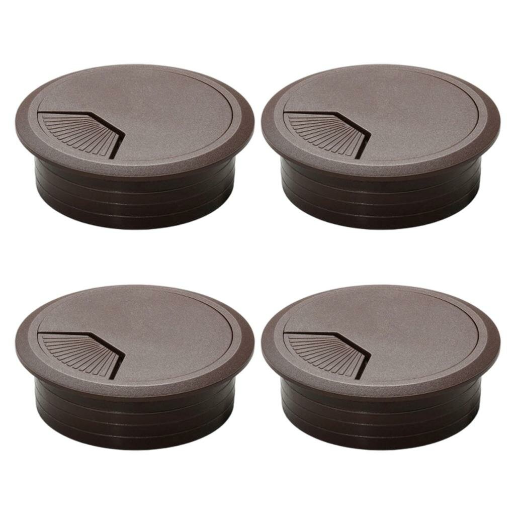 Кабельные громметы для стола, Коричневый - 60mm