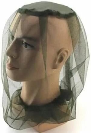 Москитная сетка на голову. Накомарник противомоскитный, сетка на голову от насекомых размер 48х84, хаки