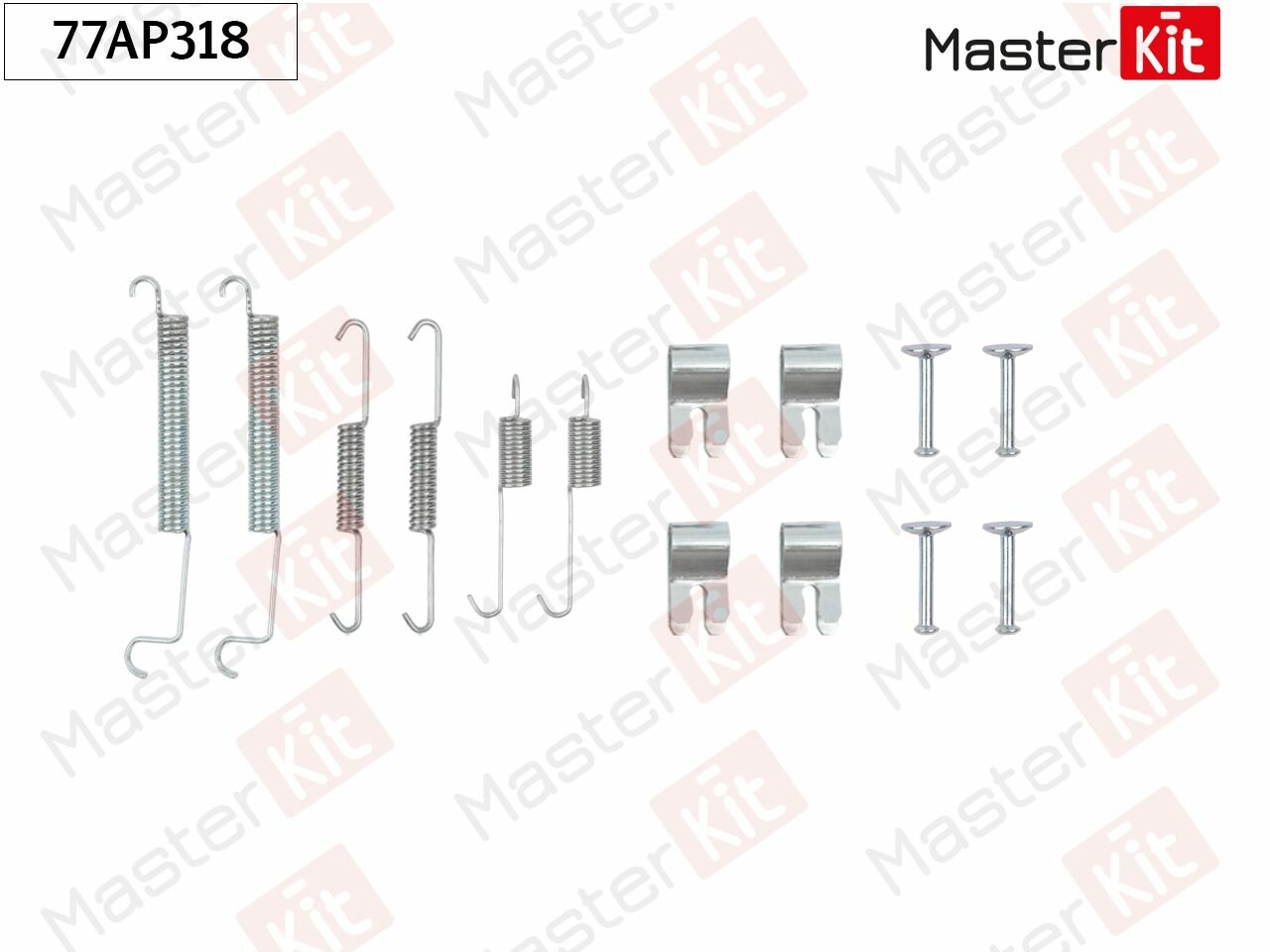 Комплект установочный барабанных колодок MITSUBISHI COLT, VI Z3A Z2A 2004 - 2012 MasterKit 77AP318