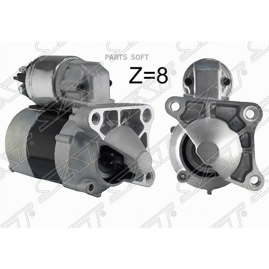 Стартер LADA Largus 12-21 / Renault Logan 04-22 (0,8 kW/ Z=8/ (MITSUBISHI)) от официального дистрибьютора, SAT, артикул ST8200815083N