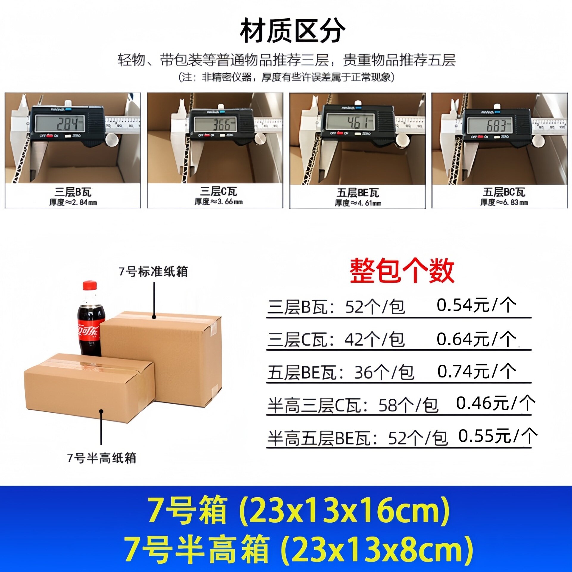 Почтовая экспресс-упаковка картонная полувысокая, картон №12, картон №13, малая партия, прямоугольный плоский картон с печатью