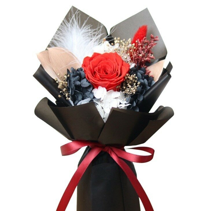 Засушенные розы, подарок на День матери, небольшой букет на День святого Валентина, букет из засушенных цветов, готовая подарочная коробка