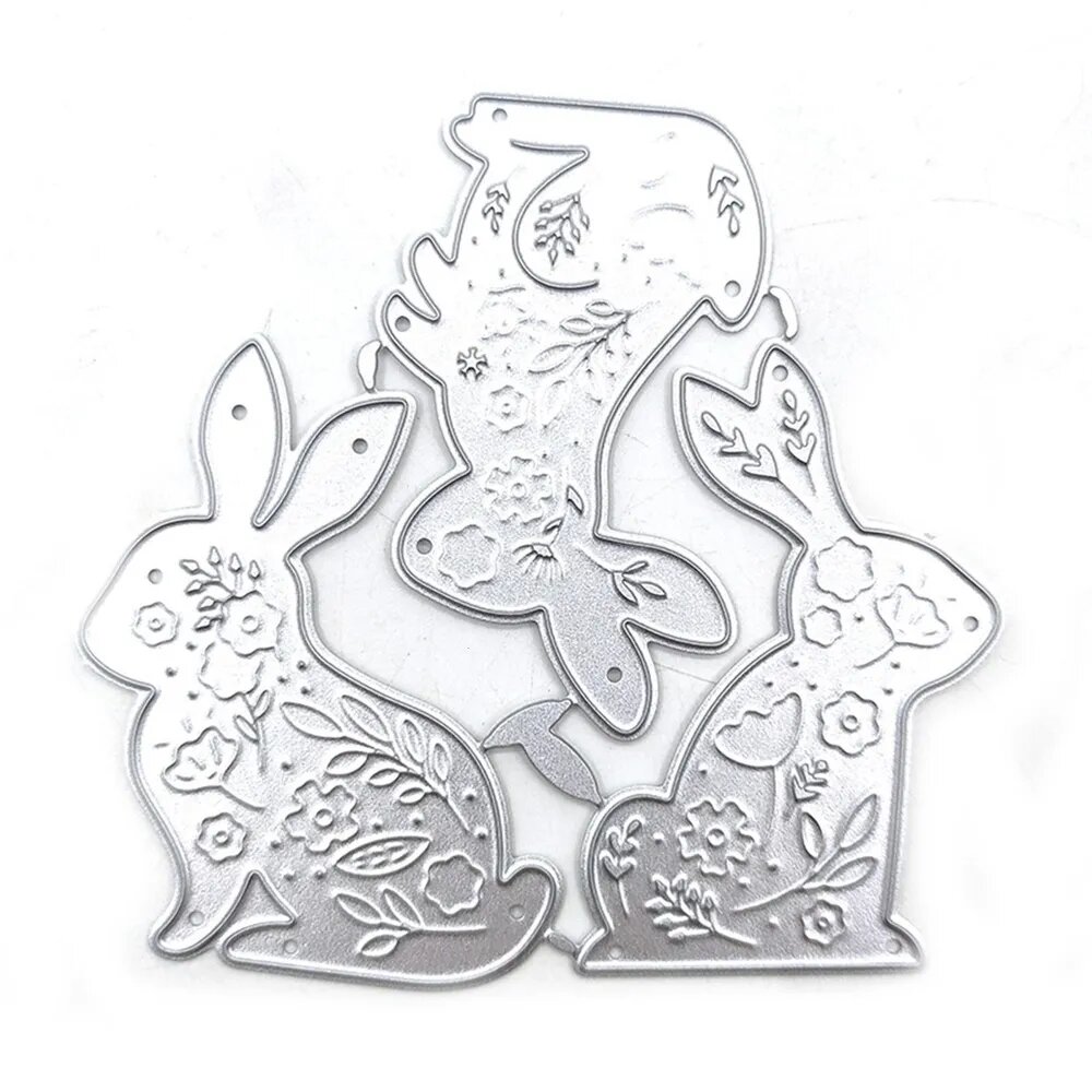 Пасхальный кролик трафарет для вырубки