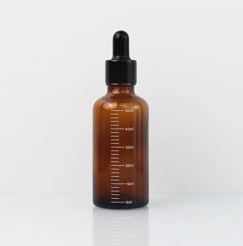 Янтарные флаконы с пипеткой 5-100 мл