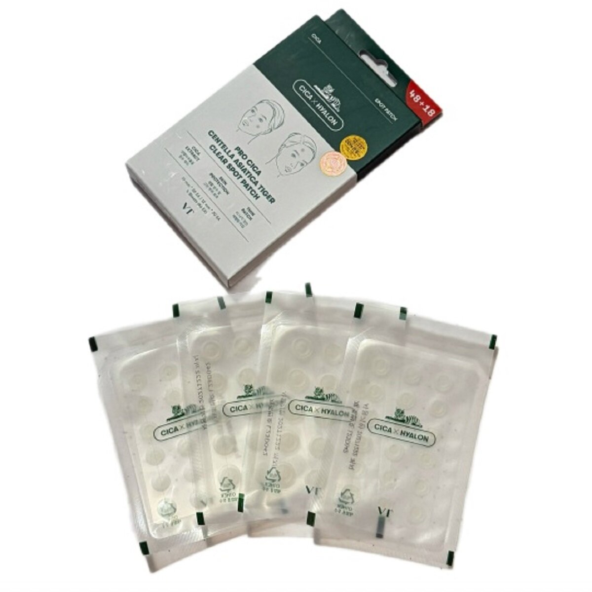 VT Cosmetics Точечные патчи от акне (66шт) Pro Cica Centella Asiatica Tiger Clear Spot Patch