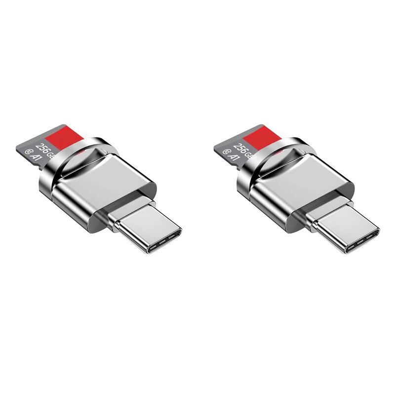2 адаптера для чтения карт Micro-SD, USB Type C к устройству чтения карт Micro-SD/TF Адаптер для карт Micro-SD для HUAWEI Type-C, B-A31G