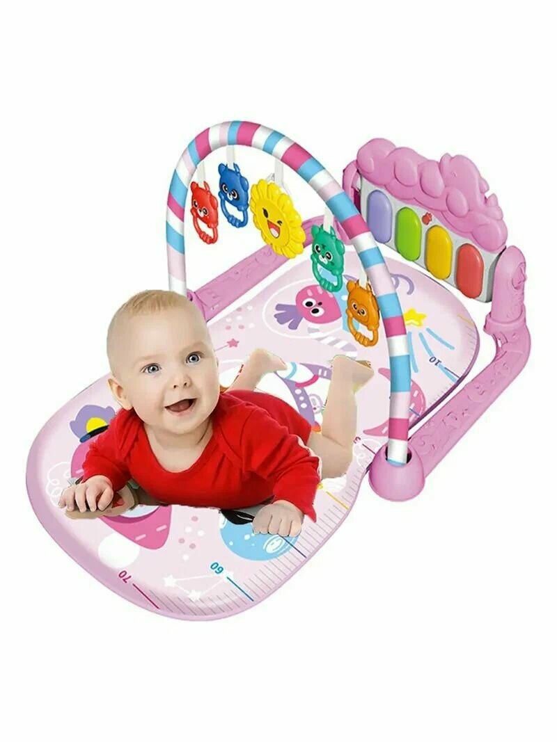 Развивающий коврик; музыкальный с пианино; детский игровой коврик с рождения 0+
