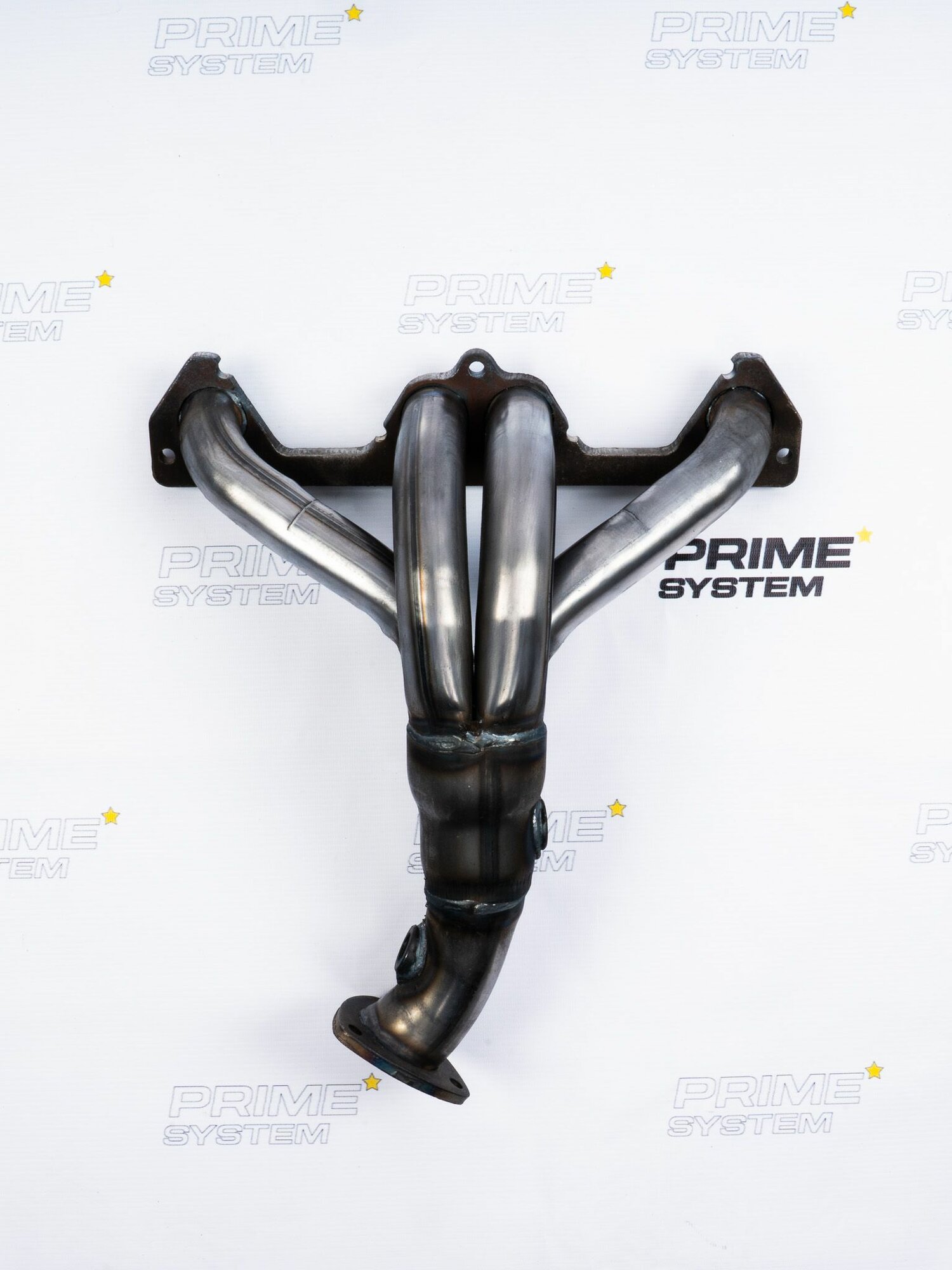 Выпускной коллектор паук 4-1 PRIME SYSTEM вставка замены катализатора для авто Приора, Калина, Гранта, 2110, 2114, 1.6l 8V под 2 датчика кислорода