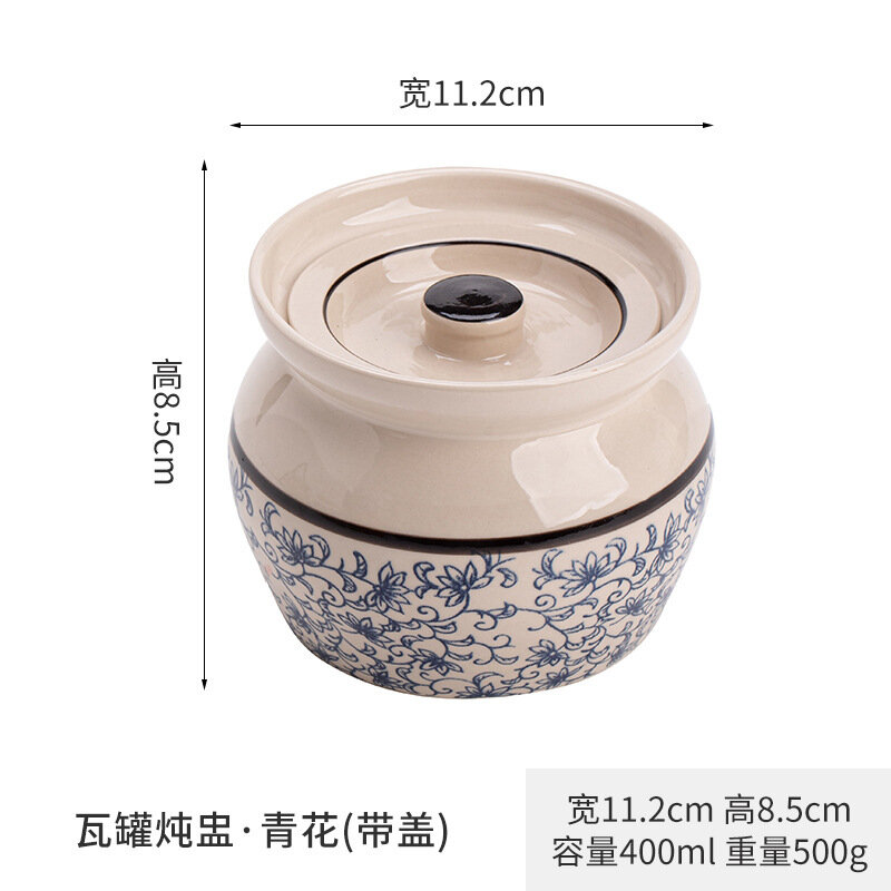 ⭐Керамическая кастрюля для тушения, глиняная кастрюля, разделитель воды для тушения, кастрюля для приготовления яиц на пару с крышкой, суповая кастрюля, китайская кастрюля для закусок Ша⭐