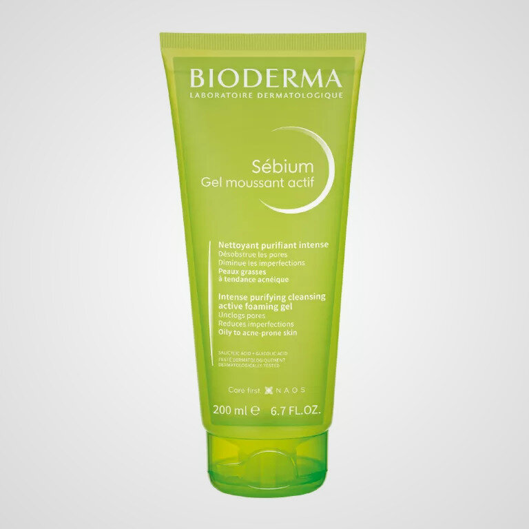 Себиум Гель Актив 200 мл BIODERMA Sebium Gel moussant actif Гель 200 мл
