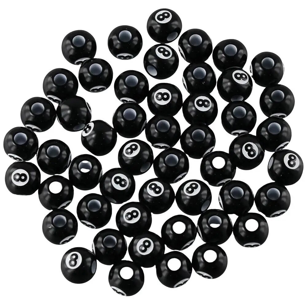 Черные акриловые шары для бильярда №8