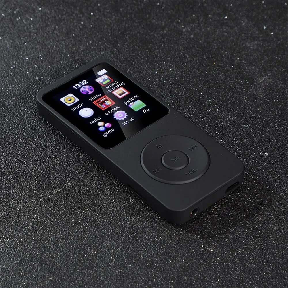 Milochic MP3-плеер с Bluetooth 5.0 для прослушивания музыки, черный