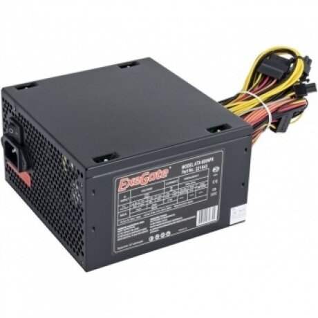 Блок питания ExeGate 600W ATX-600NPX (EX221643RUS) Black