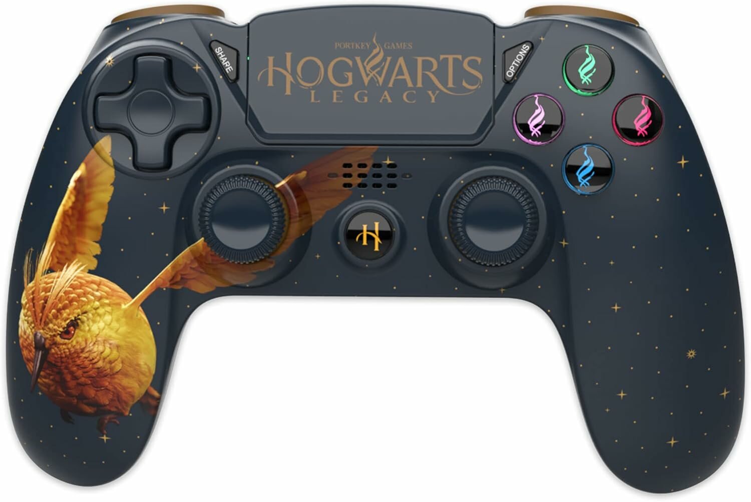 Геймпад беспроводной Freaks and Geeks Wireless Controller Наследие Хогвартса (Золотой Сниджет) (Hogwarts Legasy (Golden Snidget)) (EG-C2075B) .