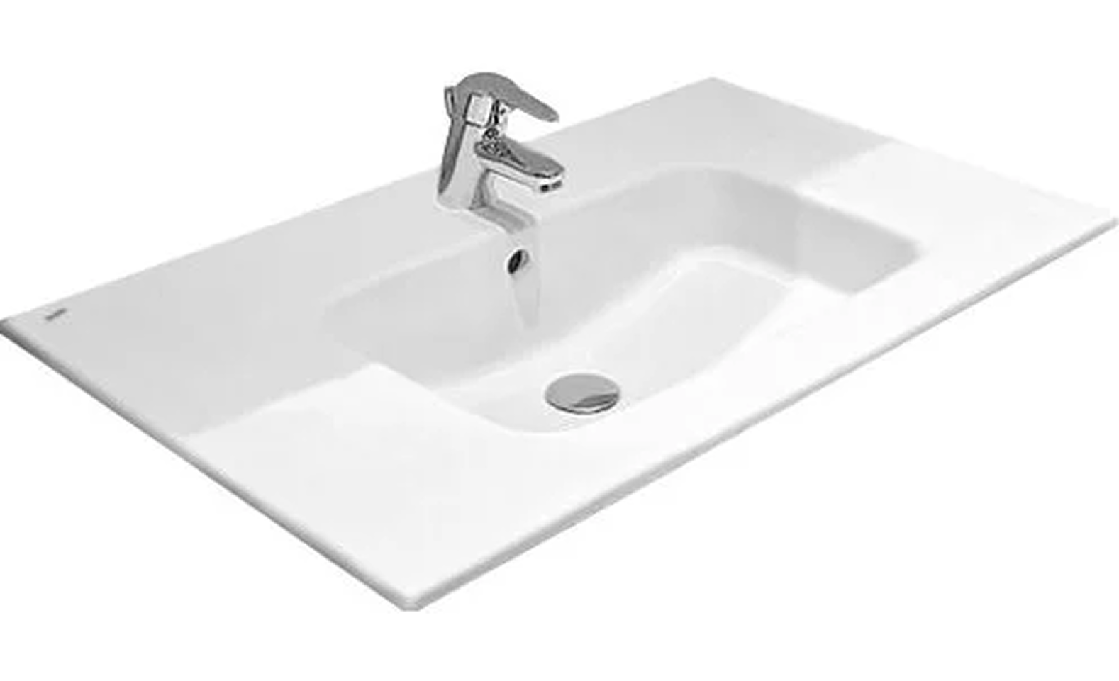 Раковина Roca Debba Unik, фаянс, 50х36х16 см, прямоугольная, белая