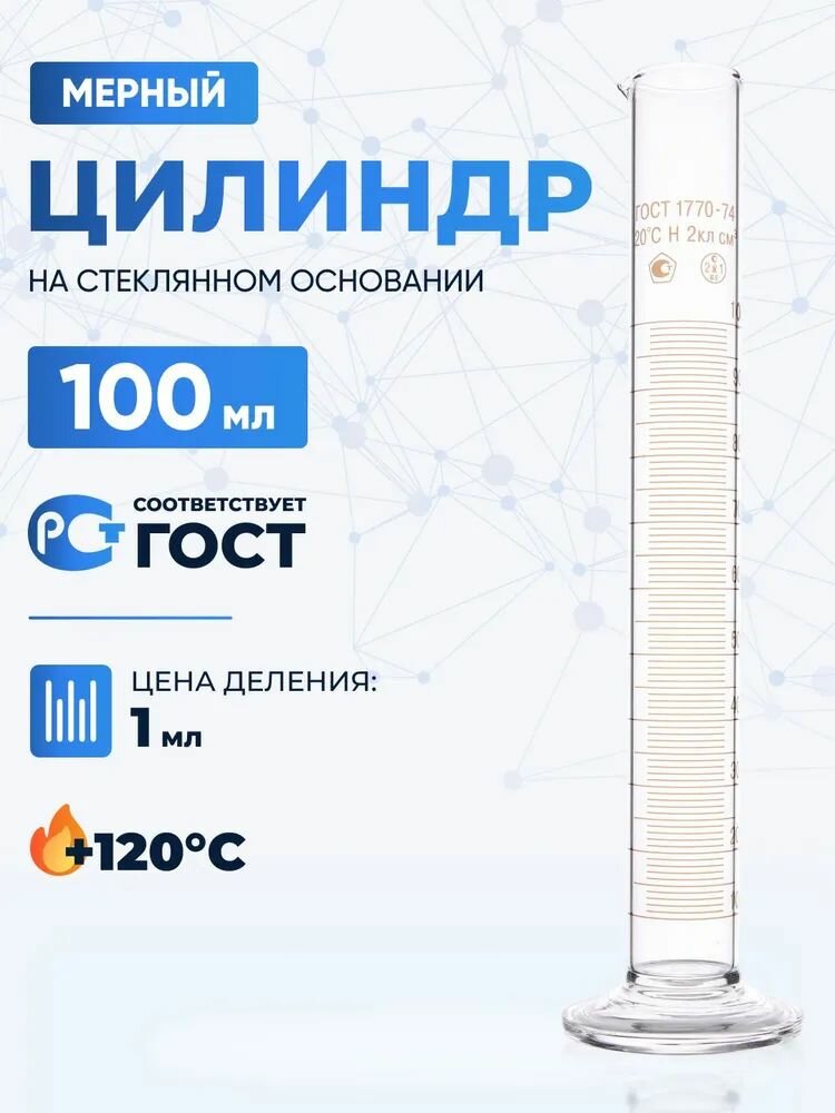 Емкость мерная, 100 мл, 1 шт