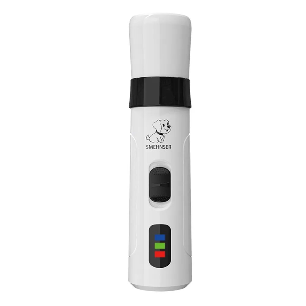 Электрический триммер для когтей собак и кошек с USB-зарядкой, низким шумом и насадками трёх размеров