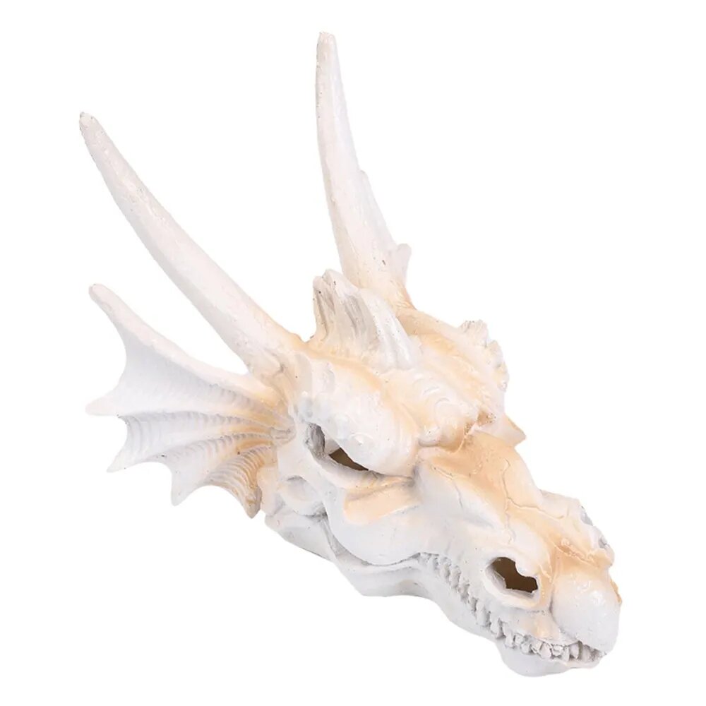 Статуэтка черепа дракона для аквариума, декор