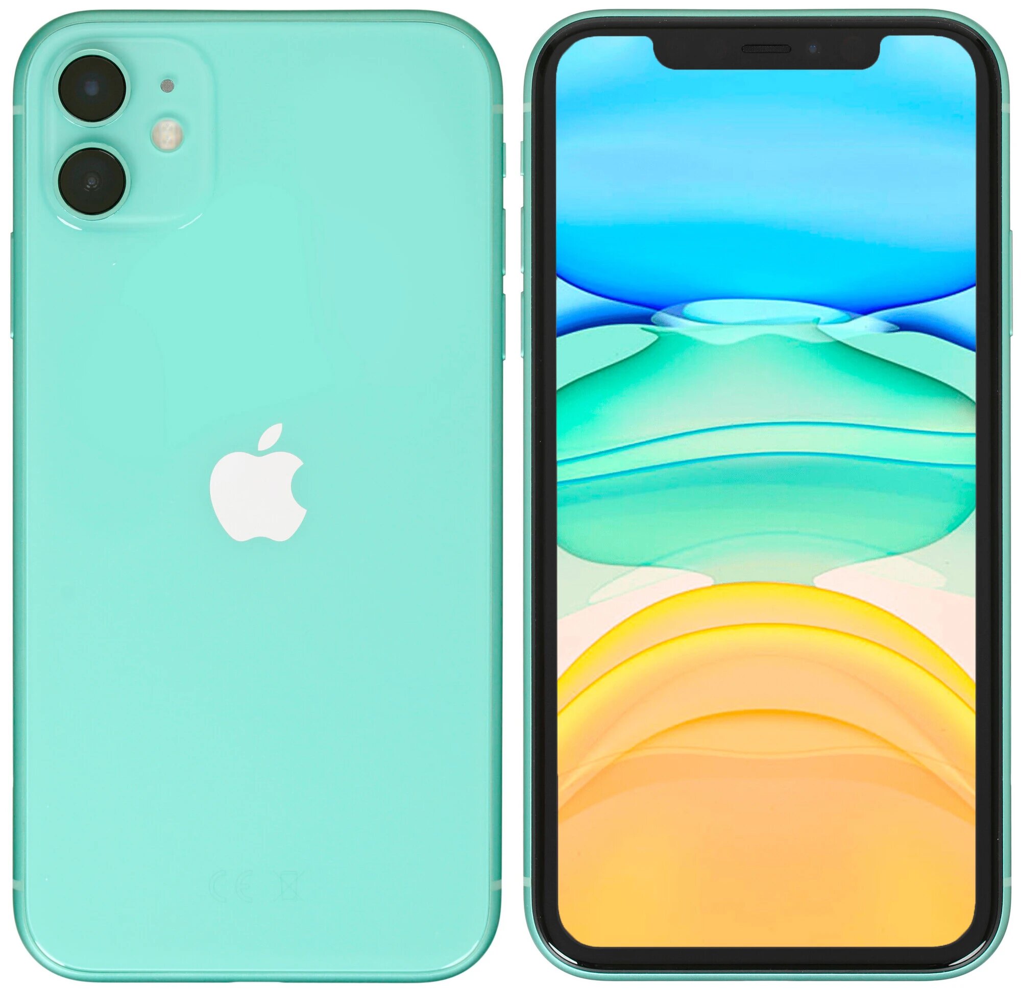 Смартфон Apple iPhone 11 128 ГБ, nano SIM, зелёный, акб 76%