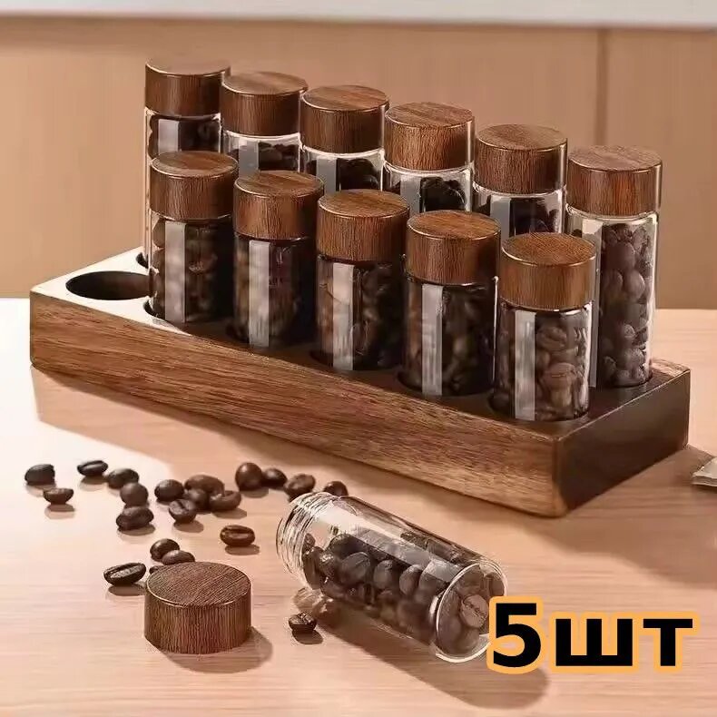 Банка для сыпучих продуктов, 30 мл, 5 шт