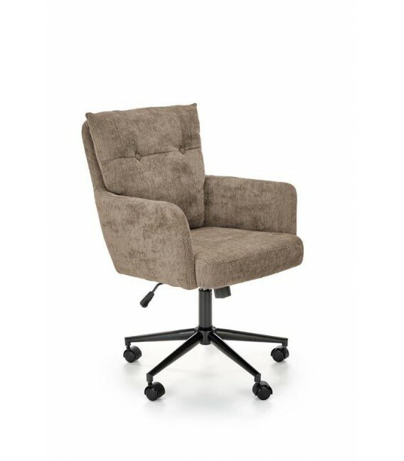 Кресло компьютерное Halmar FLORES (темно-бежевый/черный)