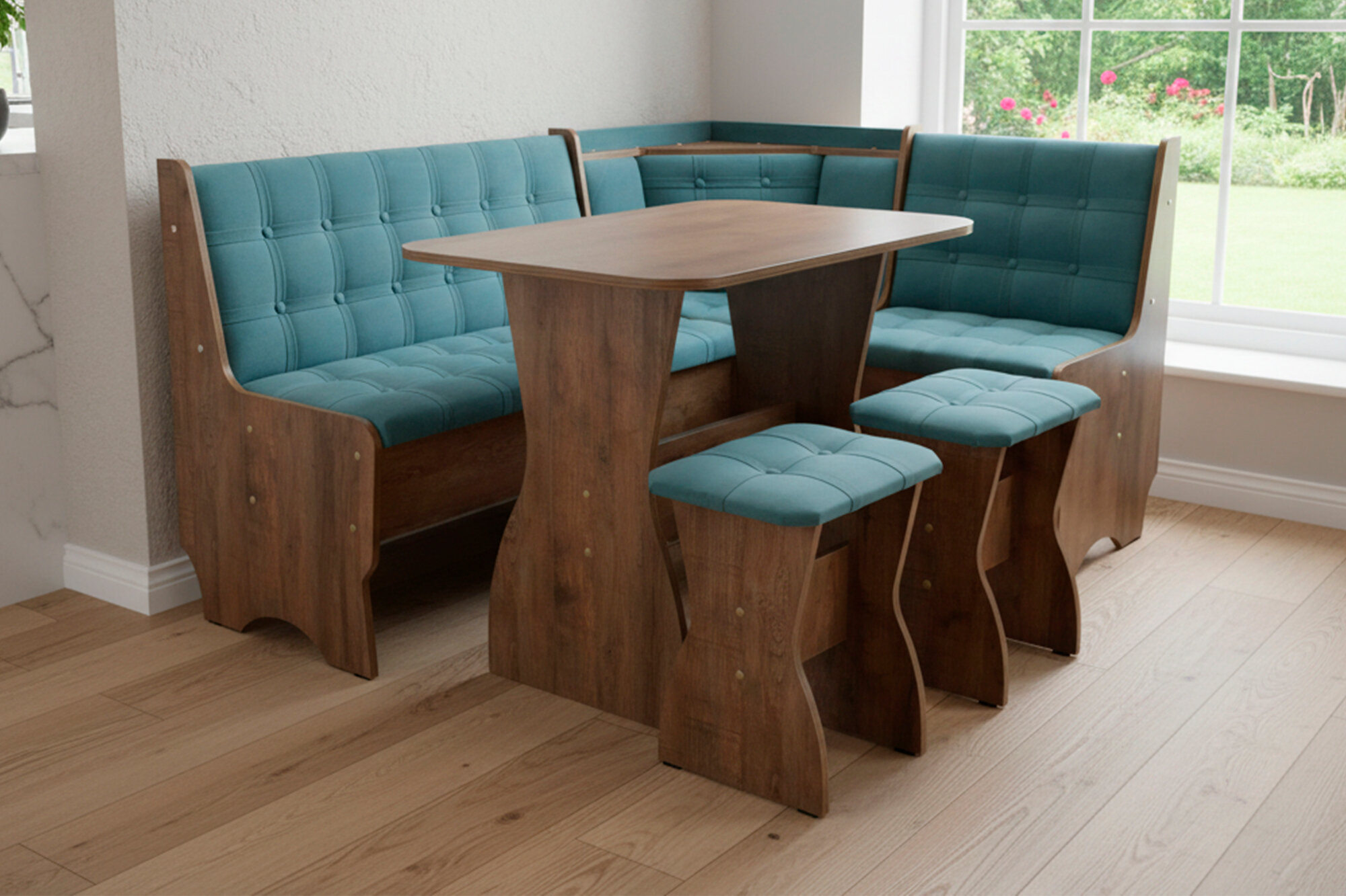 Кухонный уголок Алёнка-17 Самдал/Велюр Ева20