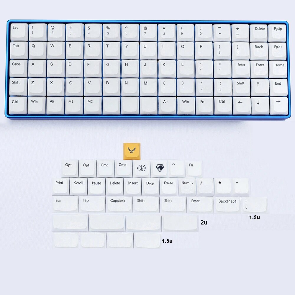 DSA XDAL PBT Кейкапы для механических клавиатур 111 XDAL Ergodox