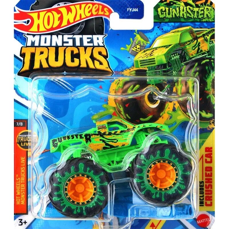 Монстр-траков Hot Wheels 1:64: Bigfoot, Gunkster, Dragonizer и другие (серия Monster Trucks, коллекционные модели)