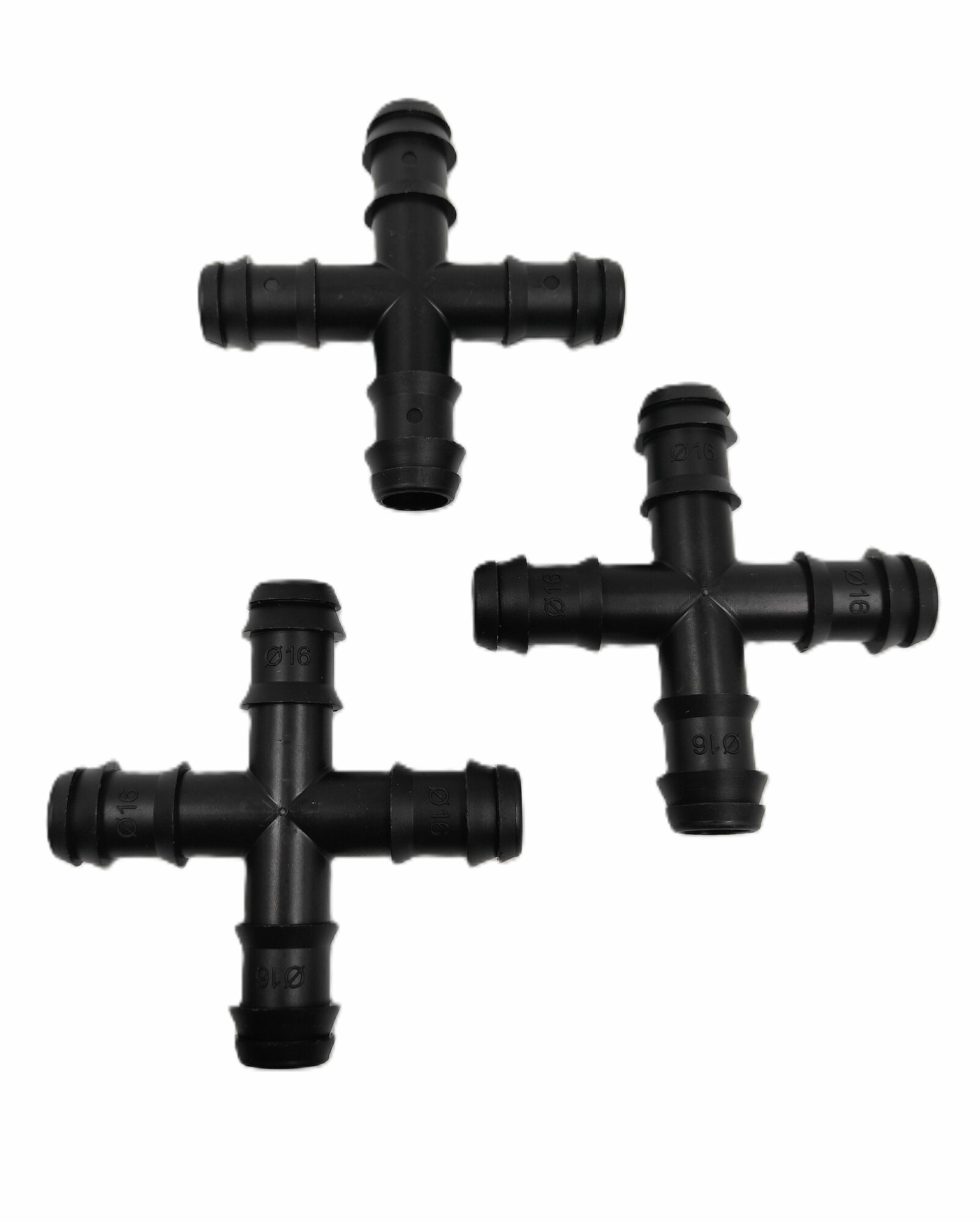 Крестовина (3 шт.) 16 мм, чёрная