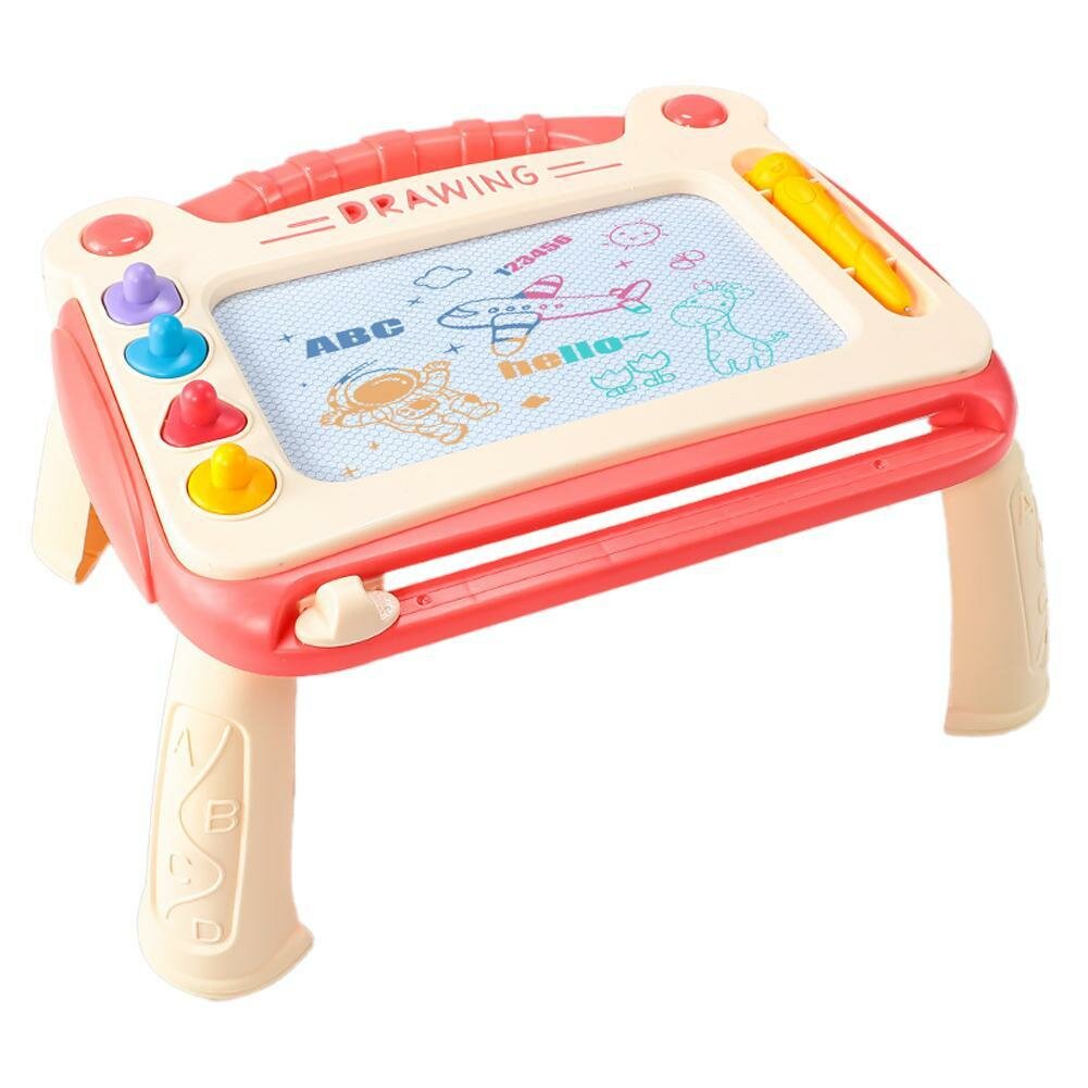 Доска для рисования детская планшет со стилусом и цветными изображениями, подарок