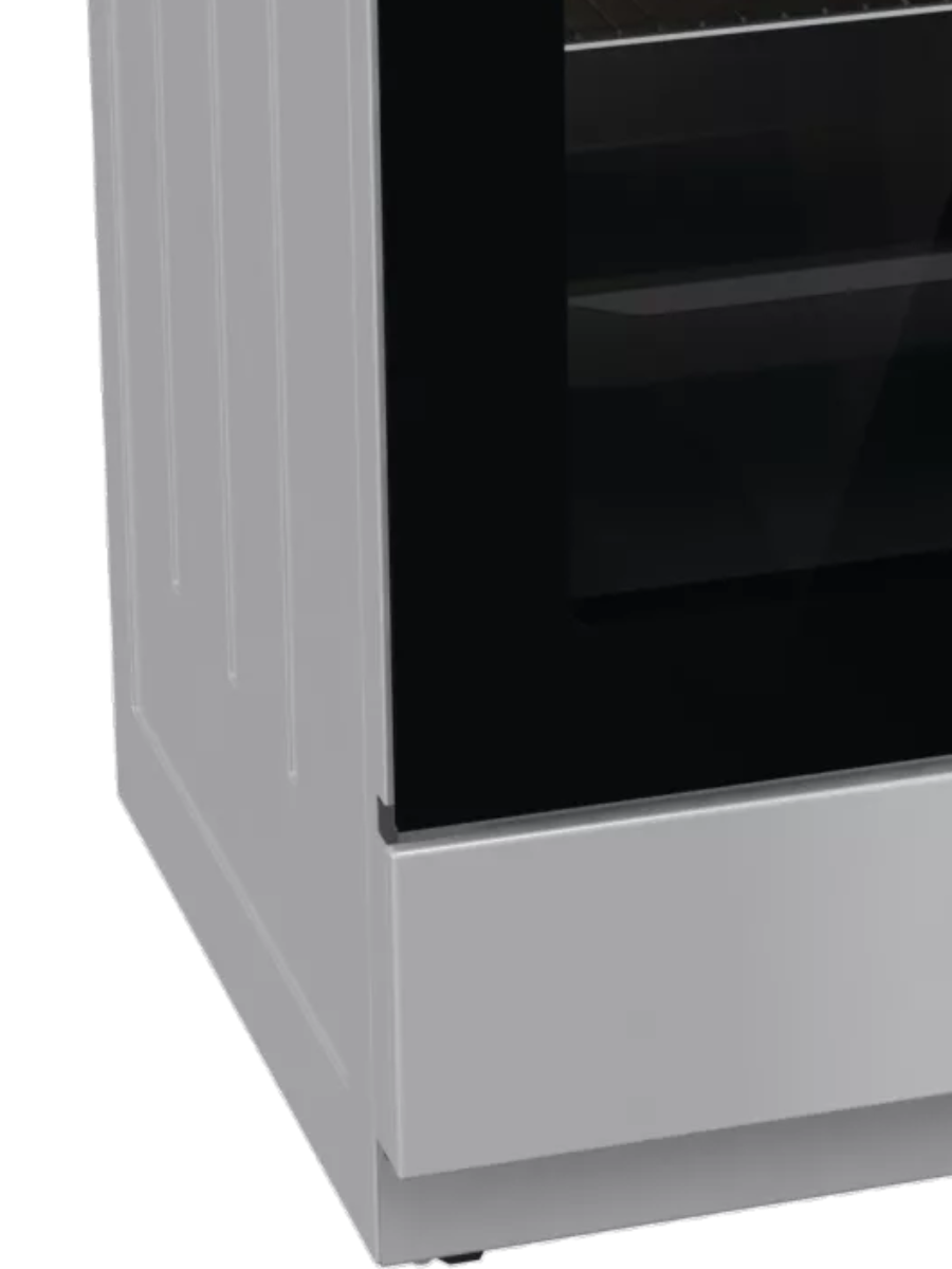 Электрическая плита Gorenje GEC5A12SG серый, 4 конфорки, духовка 68л, стеклокерамическая поверхность