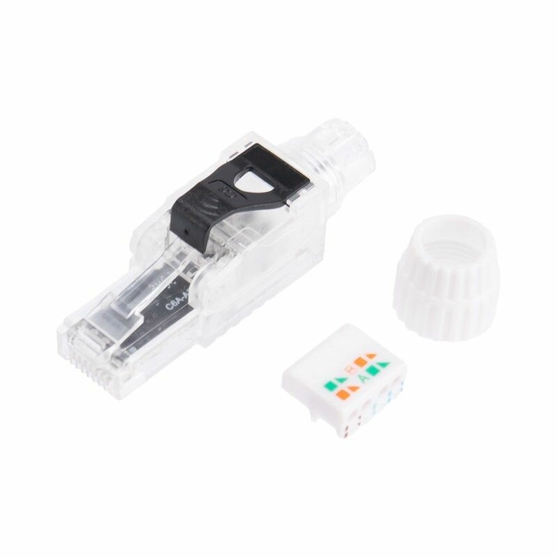 Разъем RJ-45(8P8C) полевой заделки под витую пару, UTP, CAT 6 (50 "/ 50 микродюймов) серия PRO REXANT