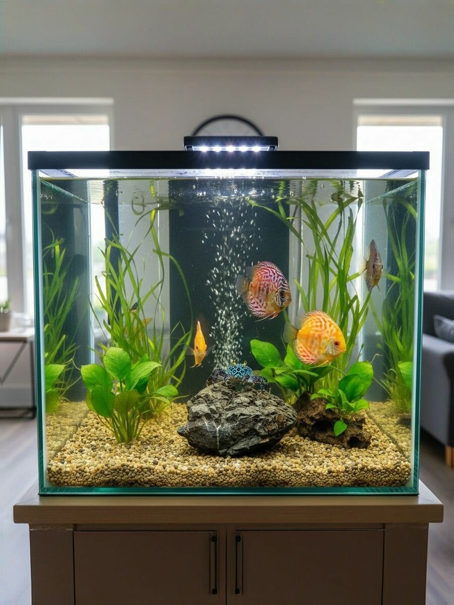 Камень Серая гора для аквариума и террариума, натуральная природная декорация/Креветкин дом