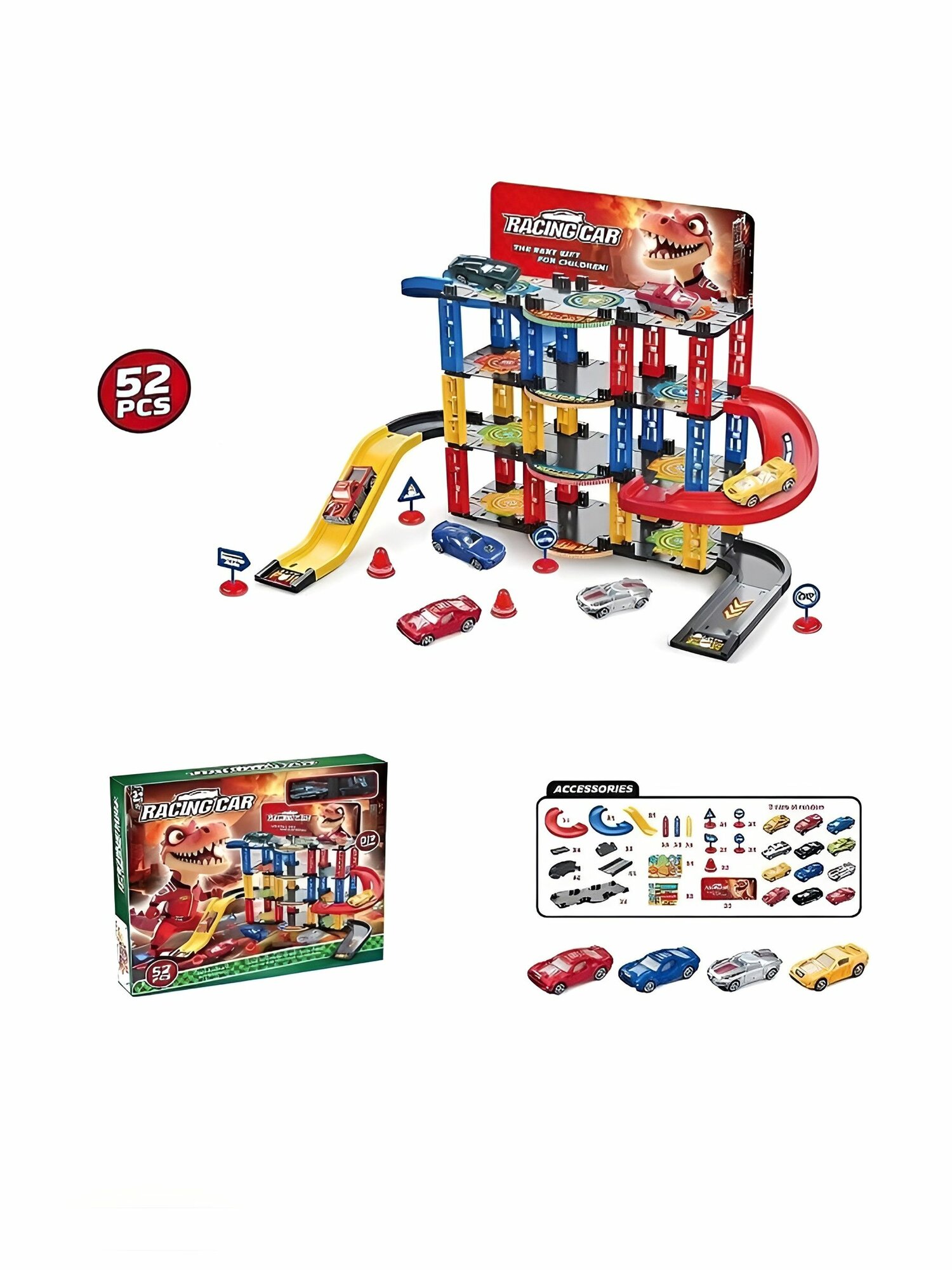 Игровой набор Гоночный трек, 2 машинки, 50 х 60 х 50 см