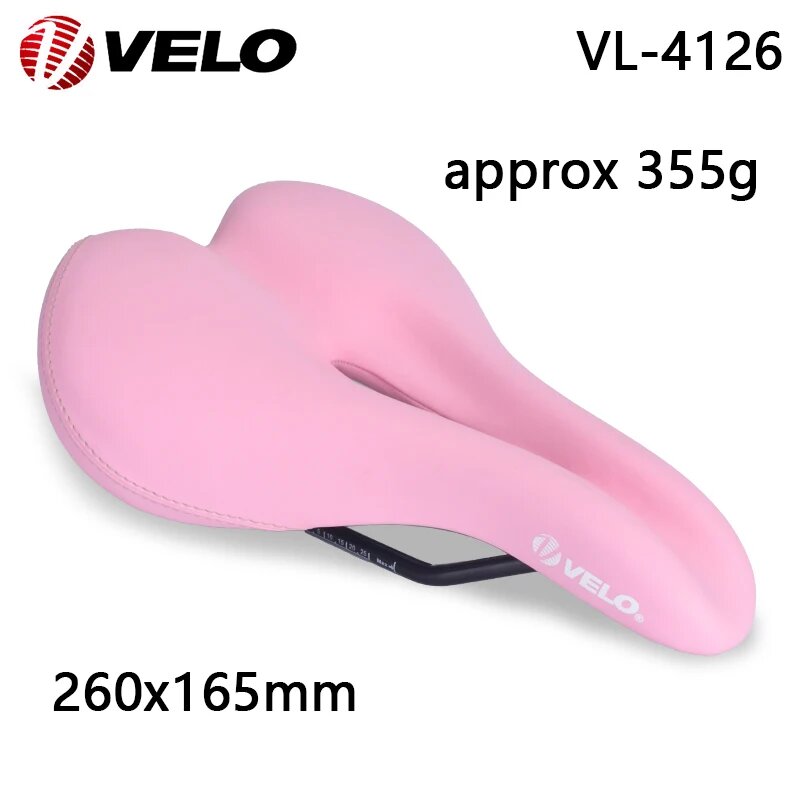 Велосипедное седло Velo VL-4126 для женщин Розовый, VL-4126 Pink 1pc